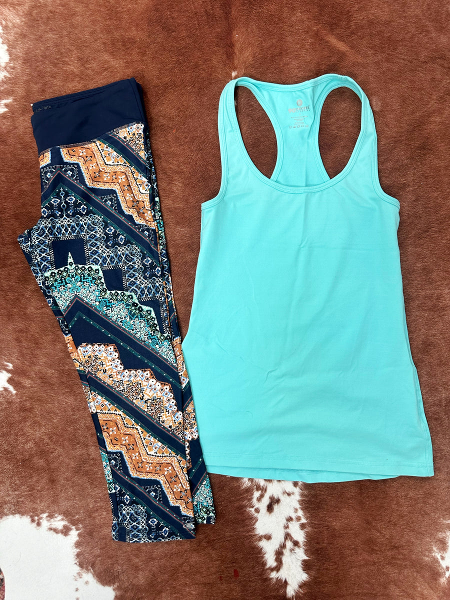 Boho workout set size S – Beyond the Canvas by Yaya